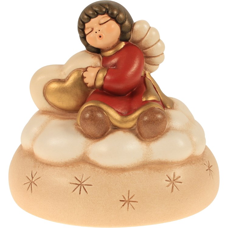 Carillon Angelo Con Cuore Rosso - Karmaregalo