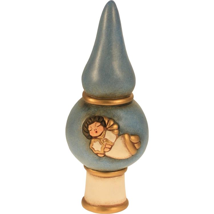 Puntale Piccolo Con Angelo E Stella Cometa Blu - Karmaregalo